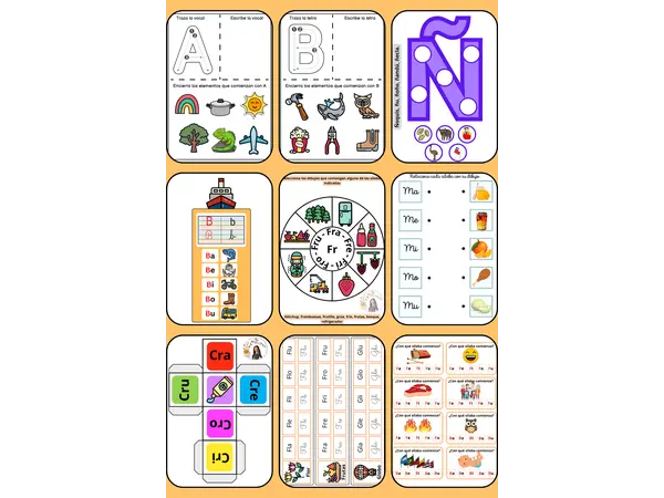 Evaluación de lectoescritura: M - P - L - S - T - D - N - F - C - Q - R - G (ga-go-gu) | profe ...